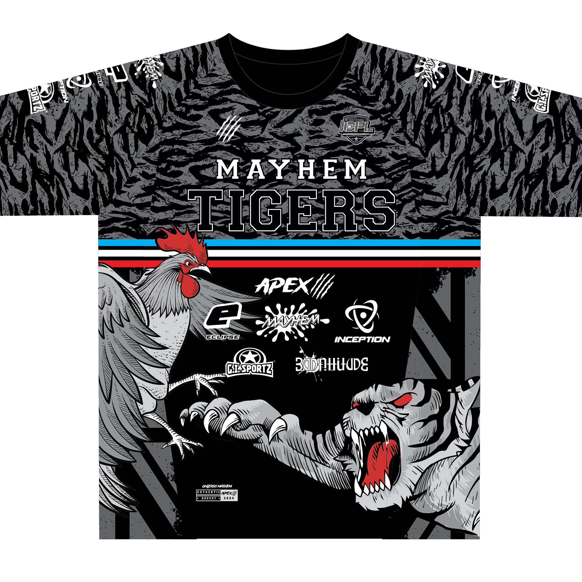 PARIS ICPL MAYHEM TIGERS 2024 TEAM JERSEY – Mayhem Tigers